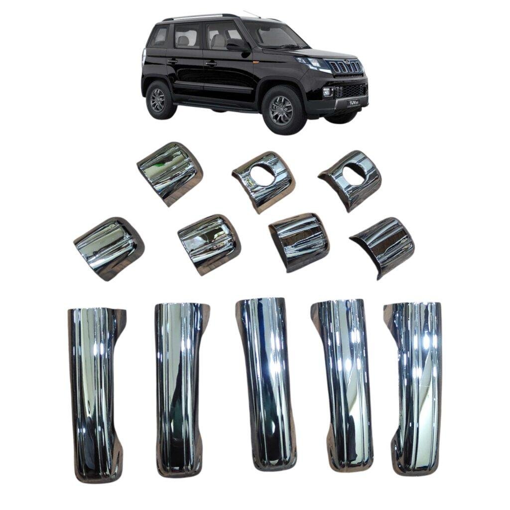 Door Handle Chrome For Mahindra Tuv 300 (12Pcs) Exterior Styling ...